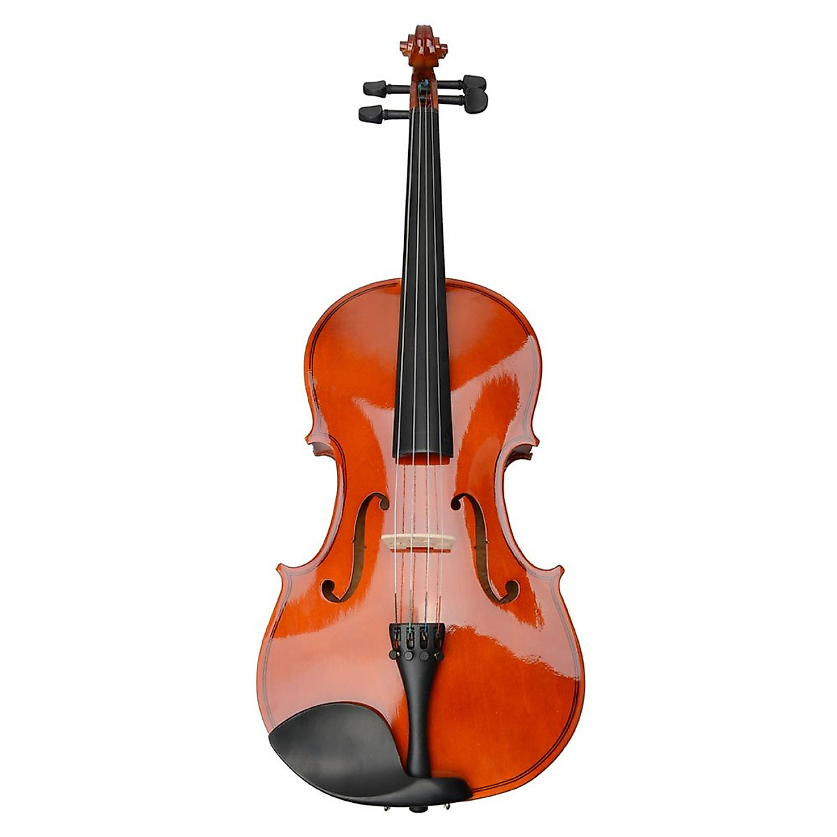 Acoustic Viola Case Bow Rosin Musical Instrument Viola Set, Varnish Solid Wood Viola Outfit with Lightweight Case, Bow and Rosin for Adults,Beginners Students (16'', Nature Color)