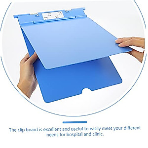 STOBOK Case Folder Nursing Clip Board Paper Folder Digital Writing Pad File Folder A4 Paper Clip Nurse Clipboard Paper Clipboard Exam Paper Base Recording Board Abs Office Number Notebook