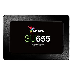 ADATA SU655 120GB 3D NAND 2.5 inch SATA III High Speed Read up to 520MB/s Internal SSD (ASU655SS-120GT-C)