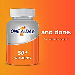 One A Day Women’s 50+ Multivitamins, Multivitamin for Women with Vitamin A, C, D, E and Zinc for Immune Health Support*, Calcium & more, 100 count