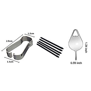 2Pcs Galaxy Note 8 Pen Stylus S Pen Replacement for Samsung Galaxy Note 8 N950U N950W N950FD N950F Tips/Nibs+Eject Pin(Black)