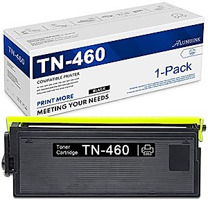 ALUMUINK 𝐇𝐢𝐠𝐡 𝐏𝐫𝐨𝐝𝐮𝐜𝐭𝐢𝐯𝐢𝐭𝐲 Compatible Black TN460 TN-460 Toner Cartridge Replacement for Brother TN 460 MFC-9880 DCP-1200 1400 HL-1270N IntelliFax-5750e Printer Toner (TN4601PK)