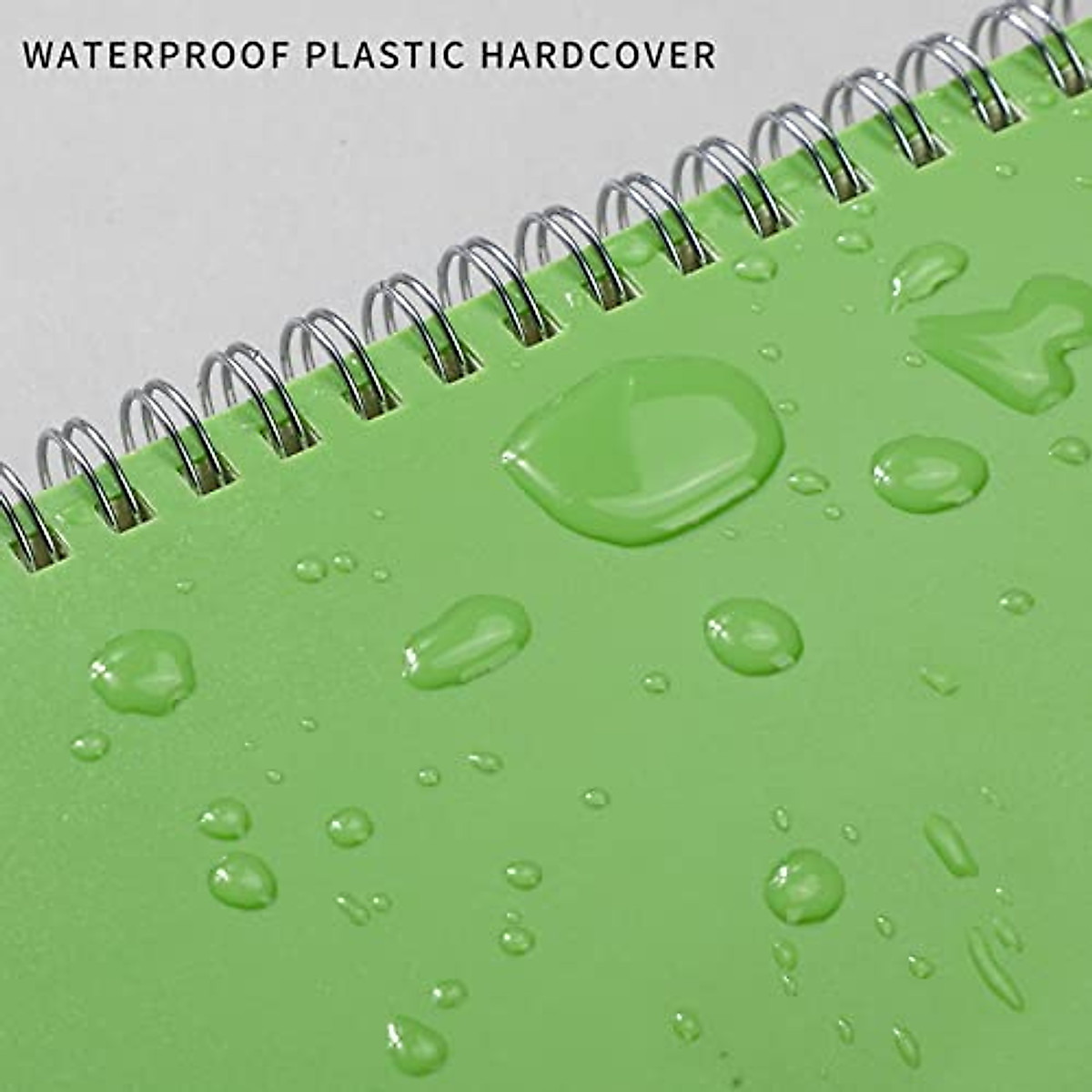 HIUKOOKA College Ruled Spiral Notebook 7.48"X 10.15"(B5),4 Pack Hardcover Journal Notebook with Sticky Notes,160 Pages ,100GSM Thick Paper,Cute Notebook for Works,Study,Meeting,Writing(Tiffany Blue,