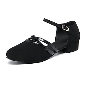 Women's Latin Dance Shoes Ballrooom Dance shoes Latin Salsa Bachata Shoes Closed Toe Ankle Strap Salsa Tango shoes