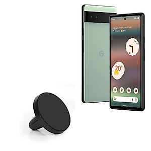 BoxWave Car Mount Compatible with Google Pixel 6a - Minimus MagnetoMount, Magnetic Car Mount, Magnetic Car Holder