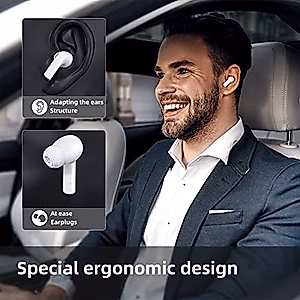 KAHPAN Wireless Earbuds, Bluetooth5.3 Headphones 30H Playtime with Charging Case, IPX7 Waterproof Earphones with Mic for Android iOS Cell Phone Computer Laptop Sports