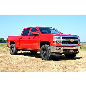 Rough Country 2" Red Aluminum Leveling Kit for 07-18 Chevy/GMC 1500-1313