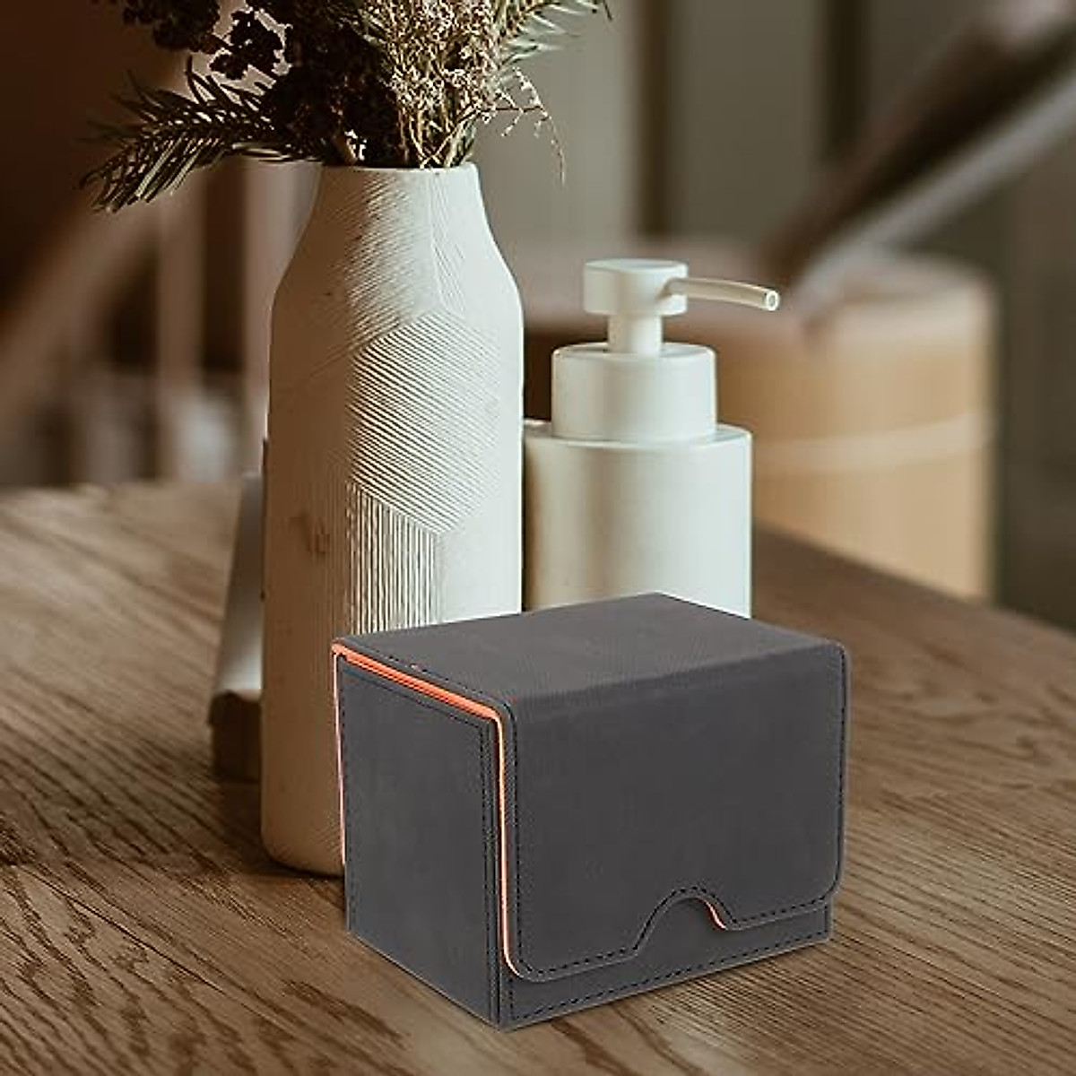 BESPORTBLE playing cards playing game cards holder desktop cards organizer playing card organizer leather holder for decks cards decks card supplies storage case Korean velvet pu card holder