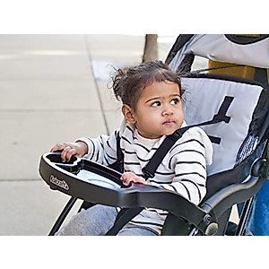 Kolcraft Cloud Plus Lightweight Easy Fold Compact Toddler Stroller and Baby Stroller for Travel, Large Storage Basket, Multi-Position Recline, Convenient One-hand Fold, 13 lbs - Slate Gray