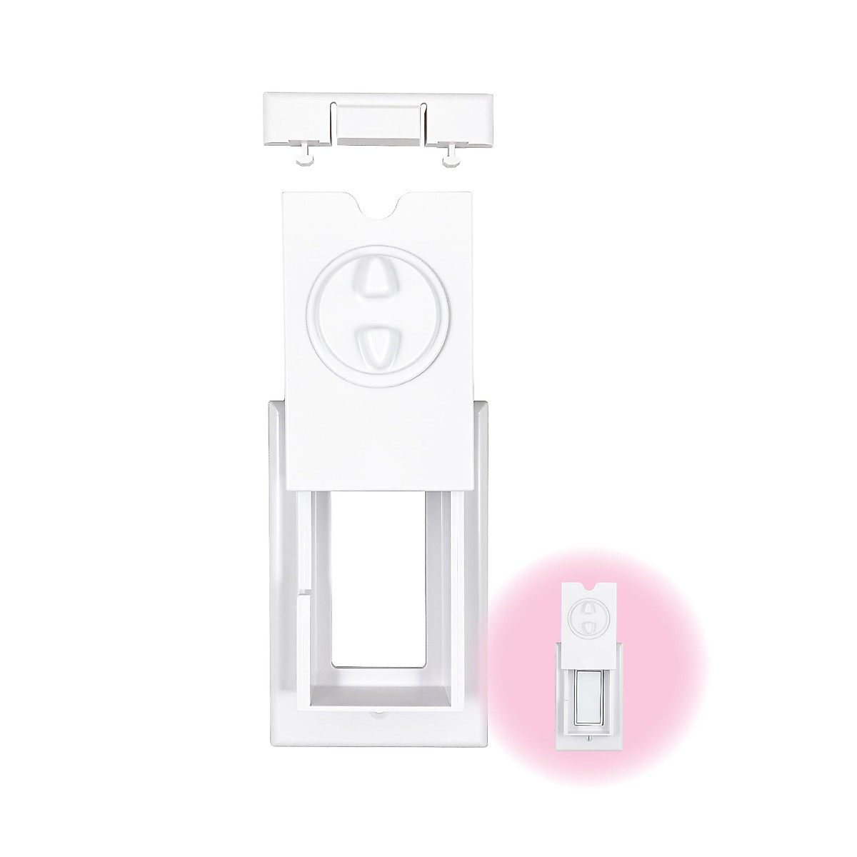 HomeStar Safety Light Switch Guard | Single Rocker Style | Child Proof Light Switch Plate | Baby Proof Light Switch Protection | Switch Lock Cover | White