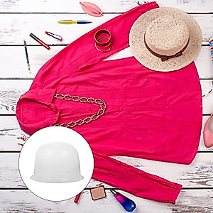 GALPADA 8Pcs travel hat holder Plastic Hat Stand Rack Tabletop Cap Holder Beanie Storage Hat Hanger Holder Hat Cap Rack Wig Holder for Home hat head stand Travel cap showing stand