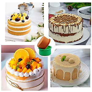 AILEHOPY 4 inch Mini Cake Pans-6Pack Round Cake Baking Pan Silicone Smash Cake Pans, Nonstick Cake Molds for Muffin,Cupcake and Mini Cake Mousse Dessert