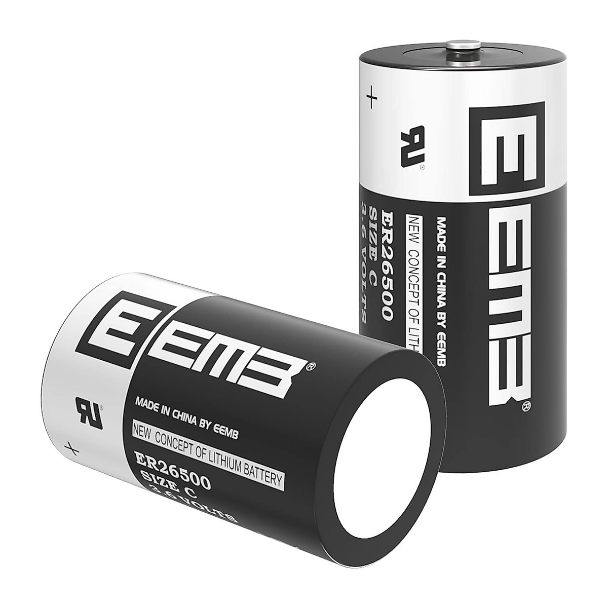 EEMB 2Pack ER26500 C Size 3.6V Lithium Battery High Capacity Li-SOCL₂ Non-Rechargeable Battery LS26500 SB-C01 TL-2200 for Automobile tire Pressure Monitor,Smart Card,Electricity Meter,Wireless Tools