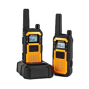 Retevis RB48 Waterproof Walkie Talkies,Heavy Duty Two Way Radio,Shock-Resistant,Vibration Call,USB-C,SOS,2000mAh,NOAA,2 Way Radio for Outdoor (2 Pack)