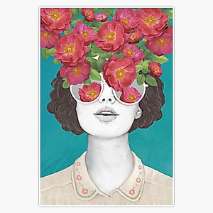 The Optimist // Rose Tinted Glasses Bumper Sticker Vinyl Decal 5"