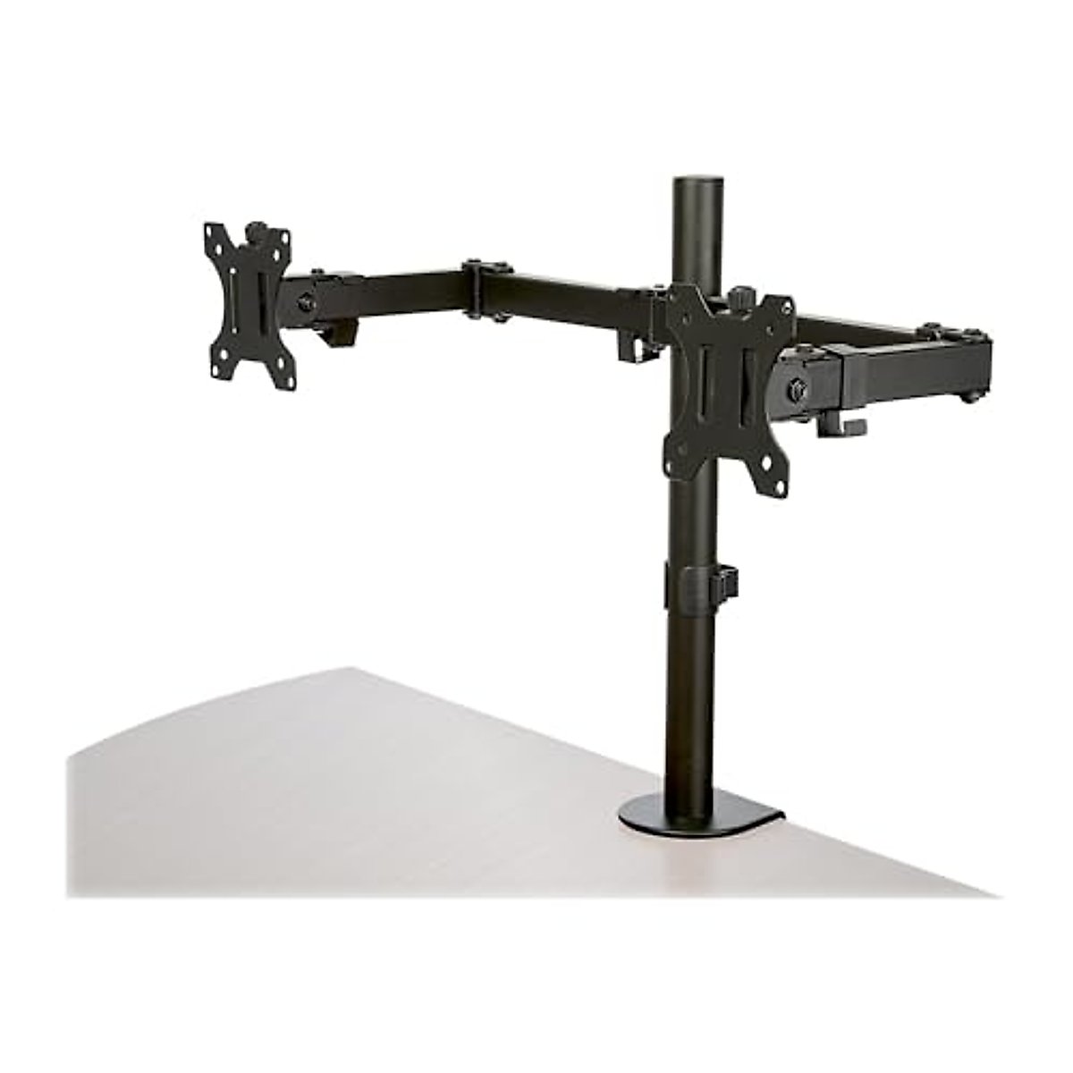 StarTech.com Desk Mount Dual Monitor Arm - Desk Clamp/Grommet VESA Monitor Mount for up to 32 inch Displays - Ergonomic Articulating Monitor Arm - Height Adjustable/Tilt/Swivel/Rotating (ARMDUAL2)