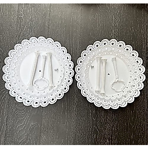 Cupcake Stand/Holder Plastic Dessert Stand White Cake Stand 3 Tiered Serving Stand Display Stand Reusable Pastry Platter for Wedding Birthday Baby Shower Tea Party Decorations