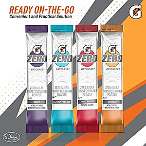 Gatorade Zero - Gatorade Powder - Gatorade Zero Powder Packets - Gatorade Powder Packets - Gatorade Packets - Gatorade Powder Zero - Gatorade Zero Sugar - Gatorade Powder Mix Variety - Dean Products