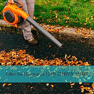 Atunee 545112101 Air Filter for Husqvarna 125B 125BVX 125BX Leaf Blower Compatible with Jonsered B2126 BV2126 Blower