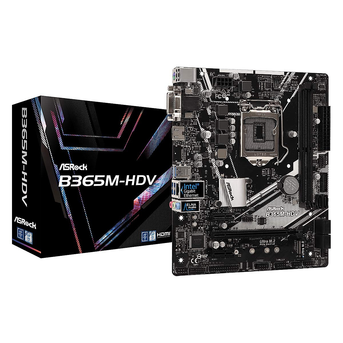 ASRock Intel B365 Chipset Motherboard, B365M-HDV