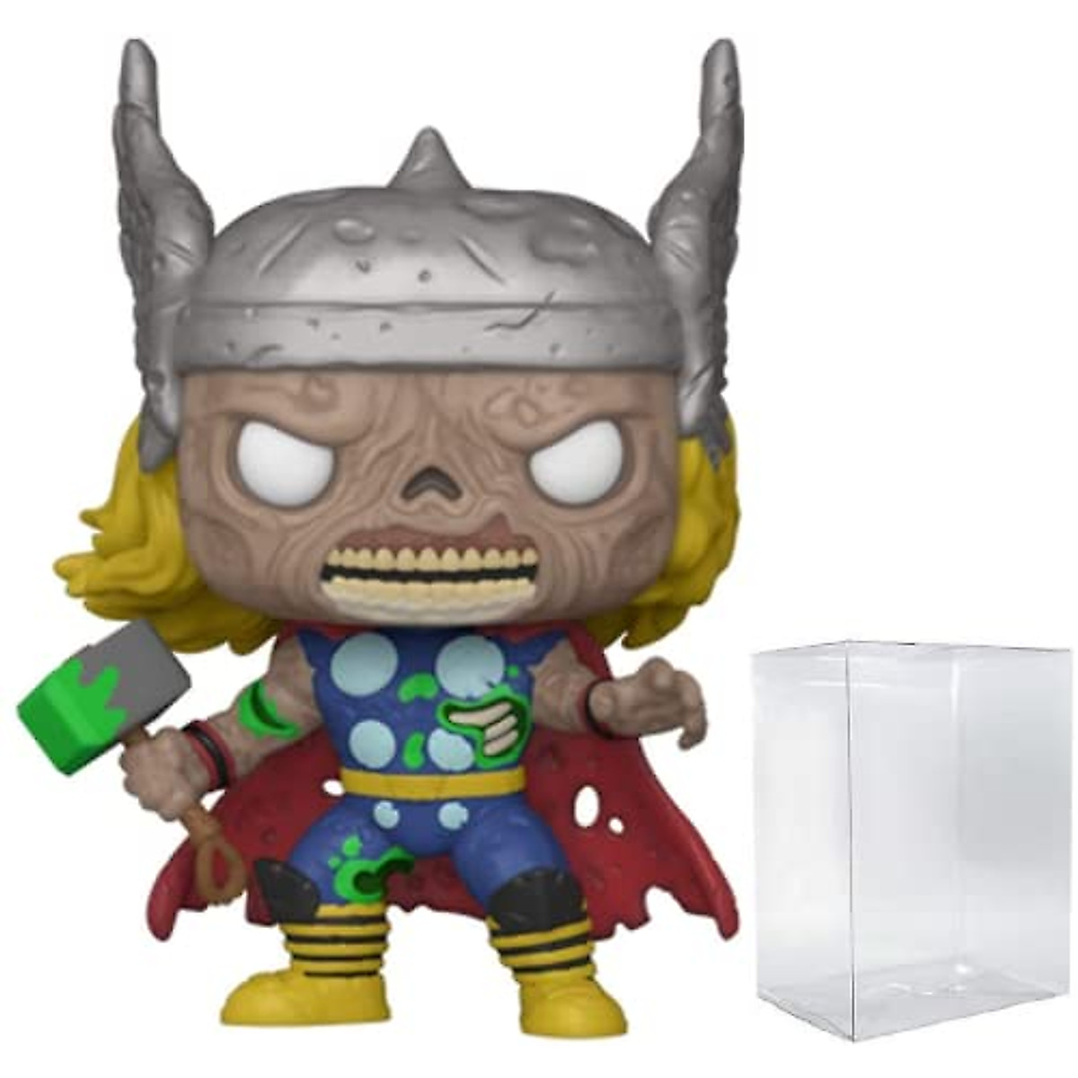 Funko Marvel Zombies - Zombie Thor Pop! Vinyl Figure (Bundled with Compatible Pop Box Protector Case)