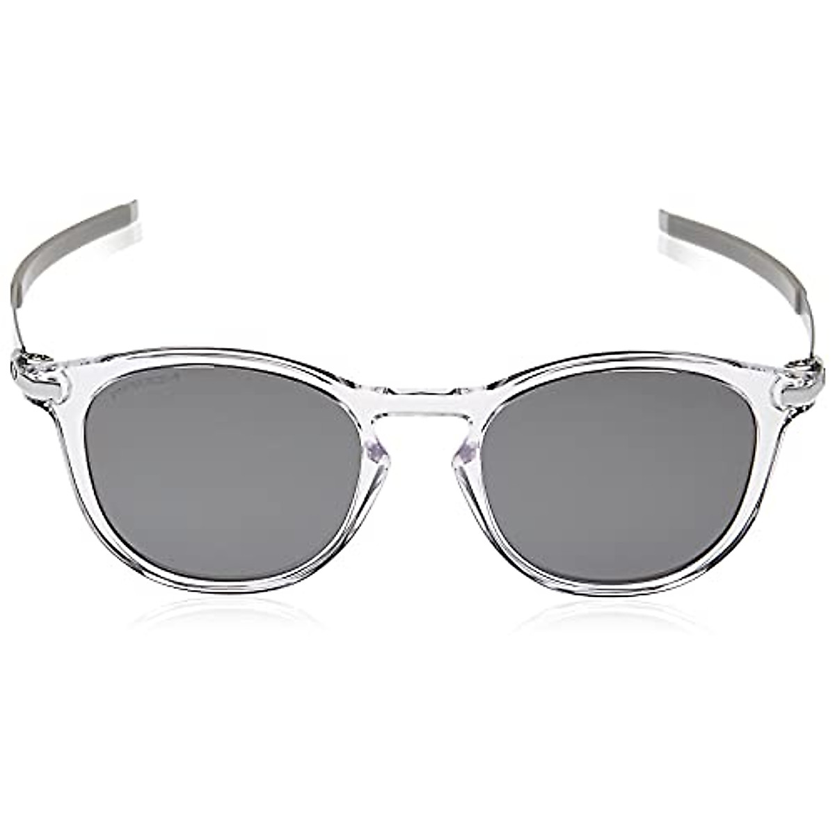 Oakley Men's OO9439 Pitchman R Round Sunglasses, Polished Clear/Prizm Black, 50 mm