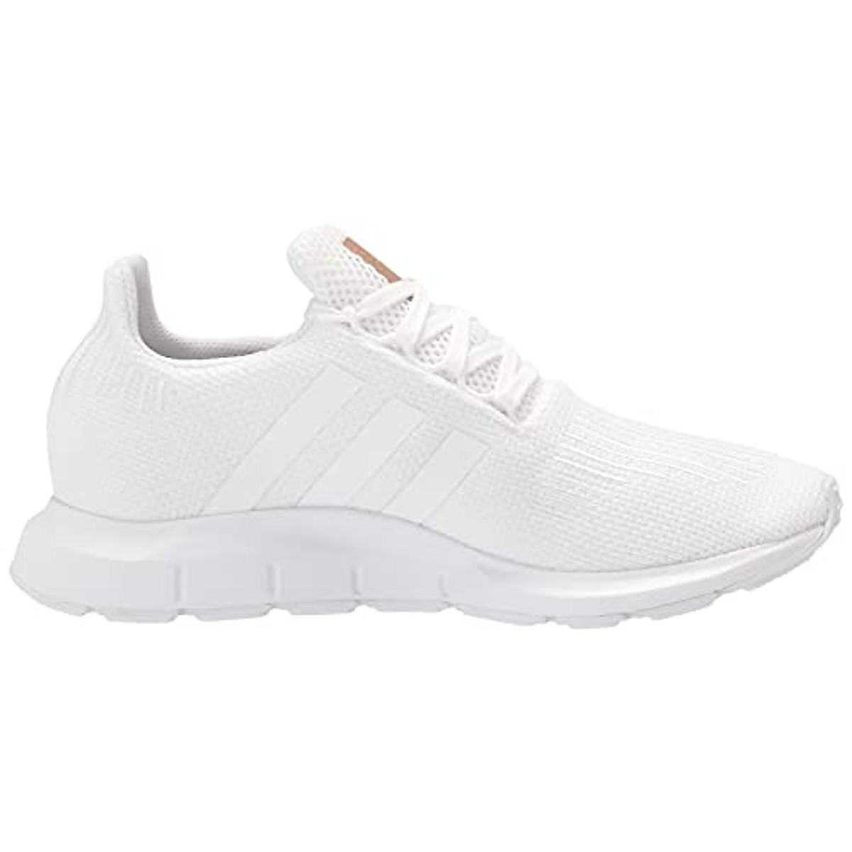 adidas Originals Women's Swift Run Shoes, White/White/Copper Metallic, 7