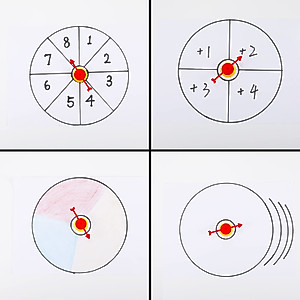 Sotiff 20 Packs Arrow Spinners Game Spinner Board Game Spinners Plastic Arrow Toys for Kids DIY Board Replacement Party Classroom Home School Projects Probability Activities(4 Inch)