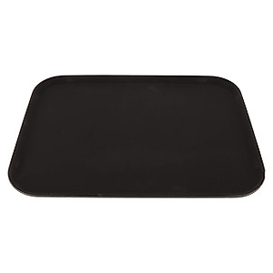 G.E.T. NS-1520-BK BPA-Free Non-Slip Plastic Rectangular Serving Tray, 15" x 20", Black
