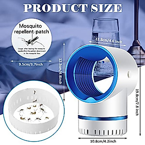 2 Pcs Fly Trap Indoor Fruit Fly Catcher Mosquito Repellent Indoors Gnat Traps Insect Killer for House Indoor with 2 Pcs Refillable Sticky Glue Boards