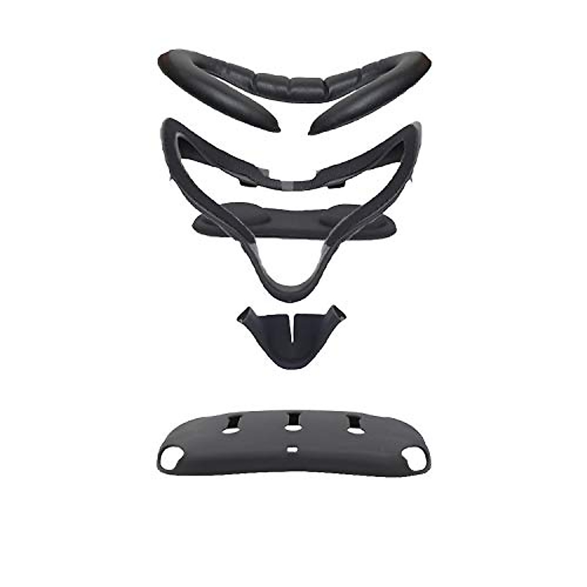 Oculus Quest Eye mask kit, Leak-Proof face Interface Bracket, Spare Eye mask pad (Black)