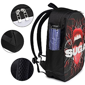 GADEKD Megan Singer Thee Rapper Stallion 17Inch Travel Laptop Backpack Durable Daypack with USB Charging Port Computer Bag Gifts for Men & Women