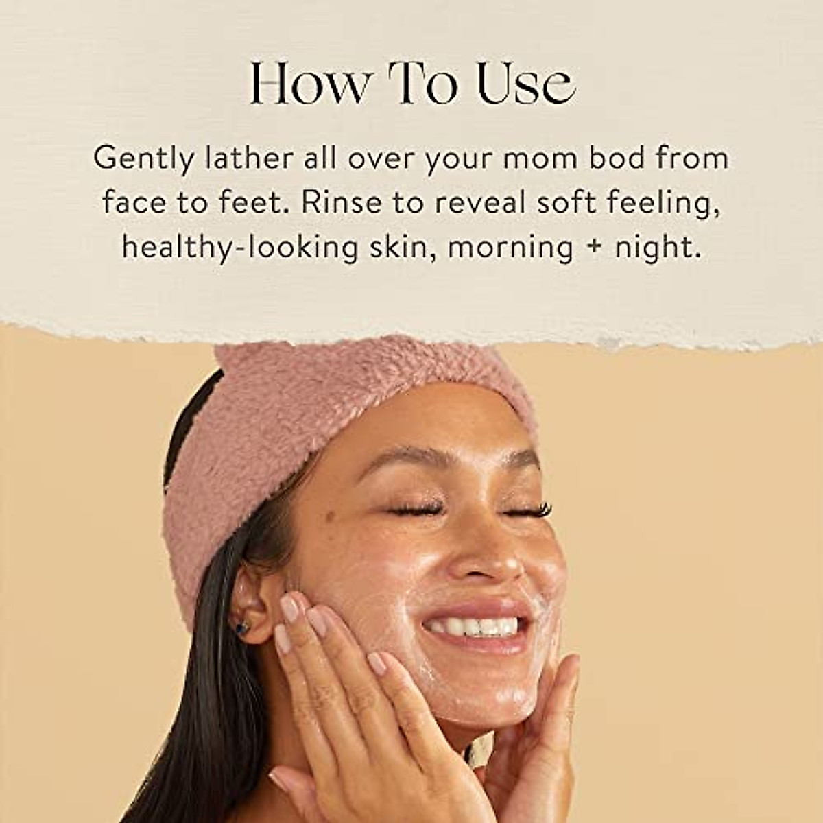 The Honest Company Honest Mama's Gotta Glow Face and Body Wash, 8 Fl Oz