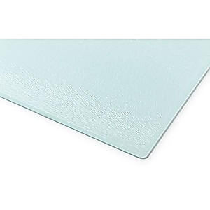 POVOKICI 25pcs 11" x 7.9" Rectangle Sublimation Blank Tempered Glass Cutting Board with White Coating for Heat Press Printing