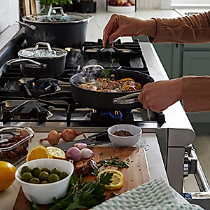 Calphalon Premier Hard-Anodized Nonstick Frying Pan Set, 10-Inch and 12-Inch Frying Pans