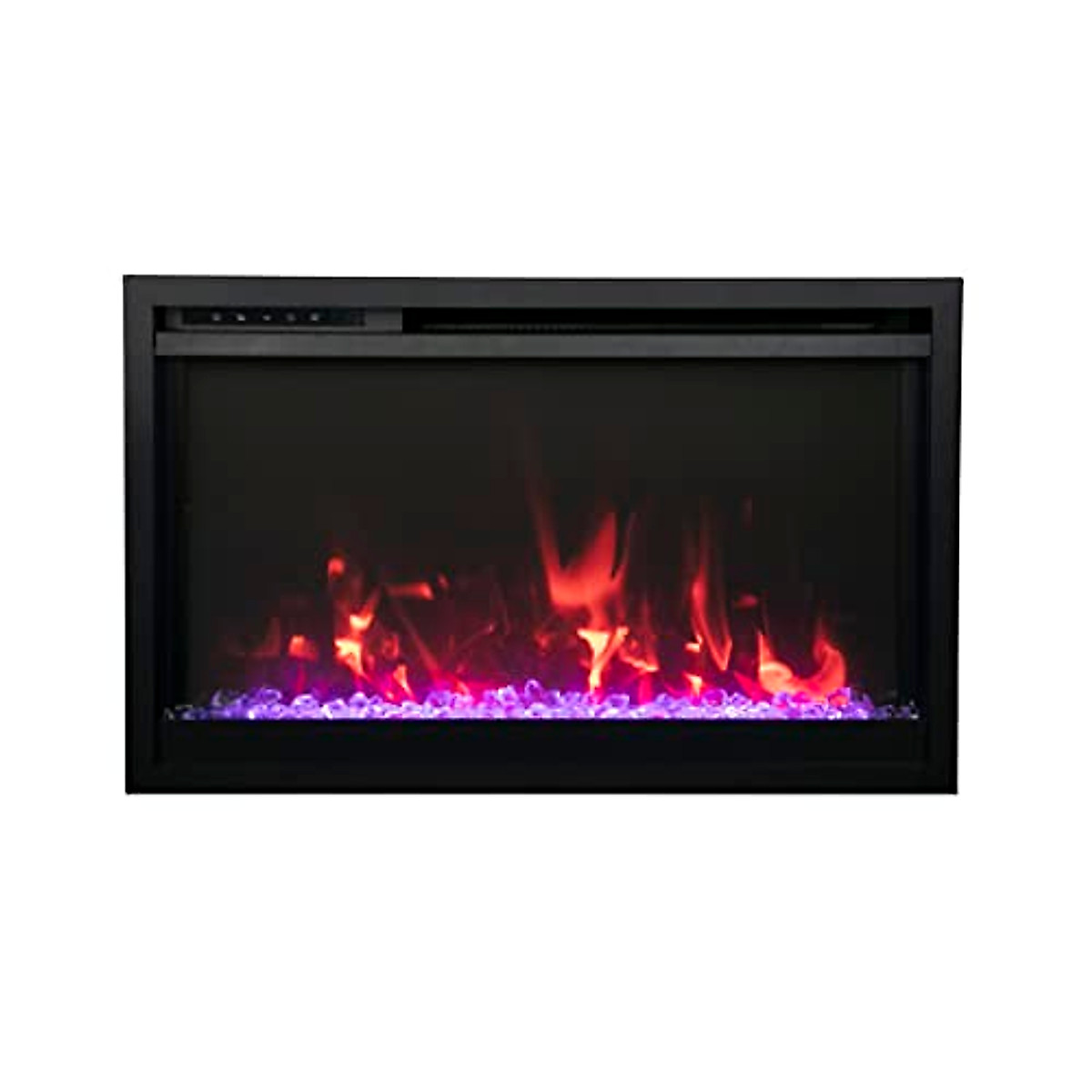 Remii Classic Slim Smart Electric -30-Inch WiFi Enabled Fireplace, Featuring a Multifunction Remote Control, Multi Speed Flame Motor