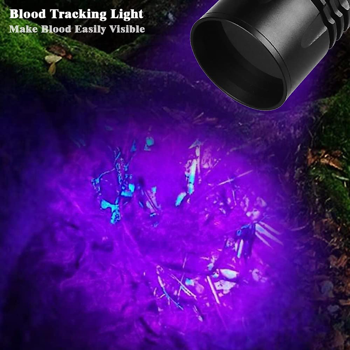 I0DO Blood Light for Tracking Deer,Blood Tracker Light for Hunting Flashlight-Rechargeable-USB C-Fast Charge