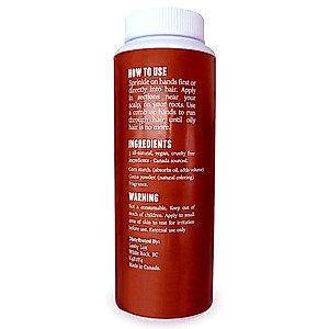 Lushy Lox Dry Shampoo Powder for Red Hair Shades - All Natural Ingredients 1.7 oz