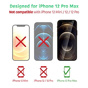 TALK WORKS Premium Tempered Glass Screen Protector for iPhone 12/13 Pro Max, IPhone 14 Plus - Includes Installation Tray, Anti-Glare, Crack Proof, Ultra Thin (Pack of 3)