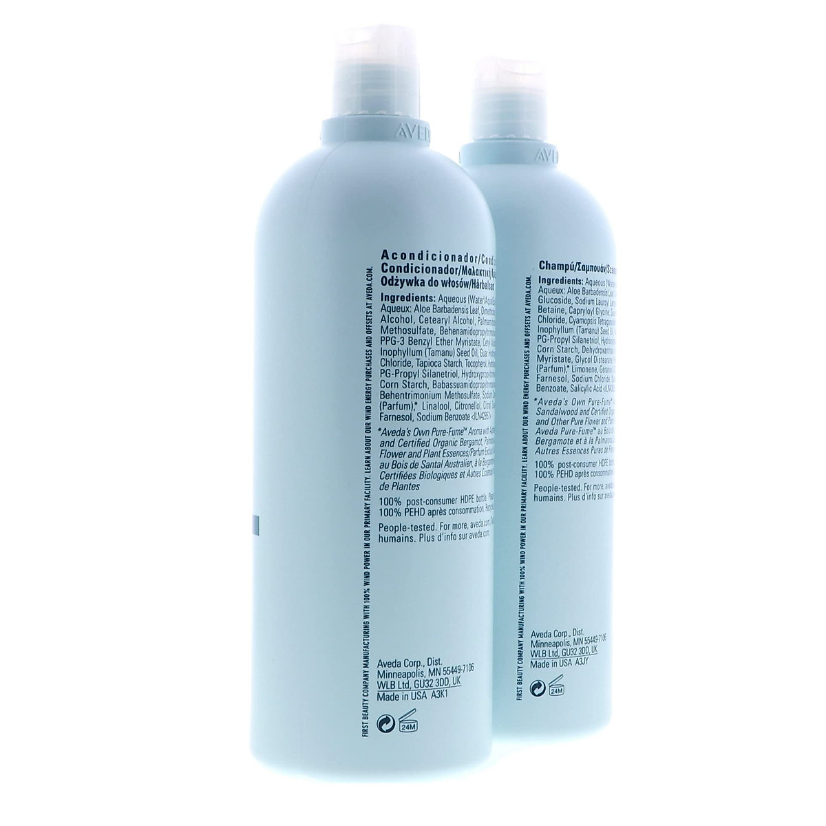 Aveda Smooth Infusion Shampoo and Conditioner 33.8oz Smooths and Softens Hair to Reduce Frizz