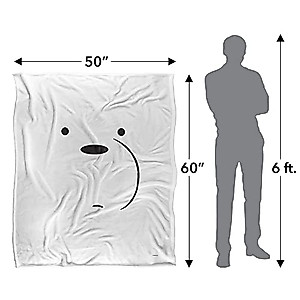 We Bare Bears Ice Bear Officially Licensed Silky Touch Super Soft Throw Blanket 50" x 60"