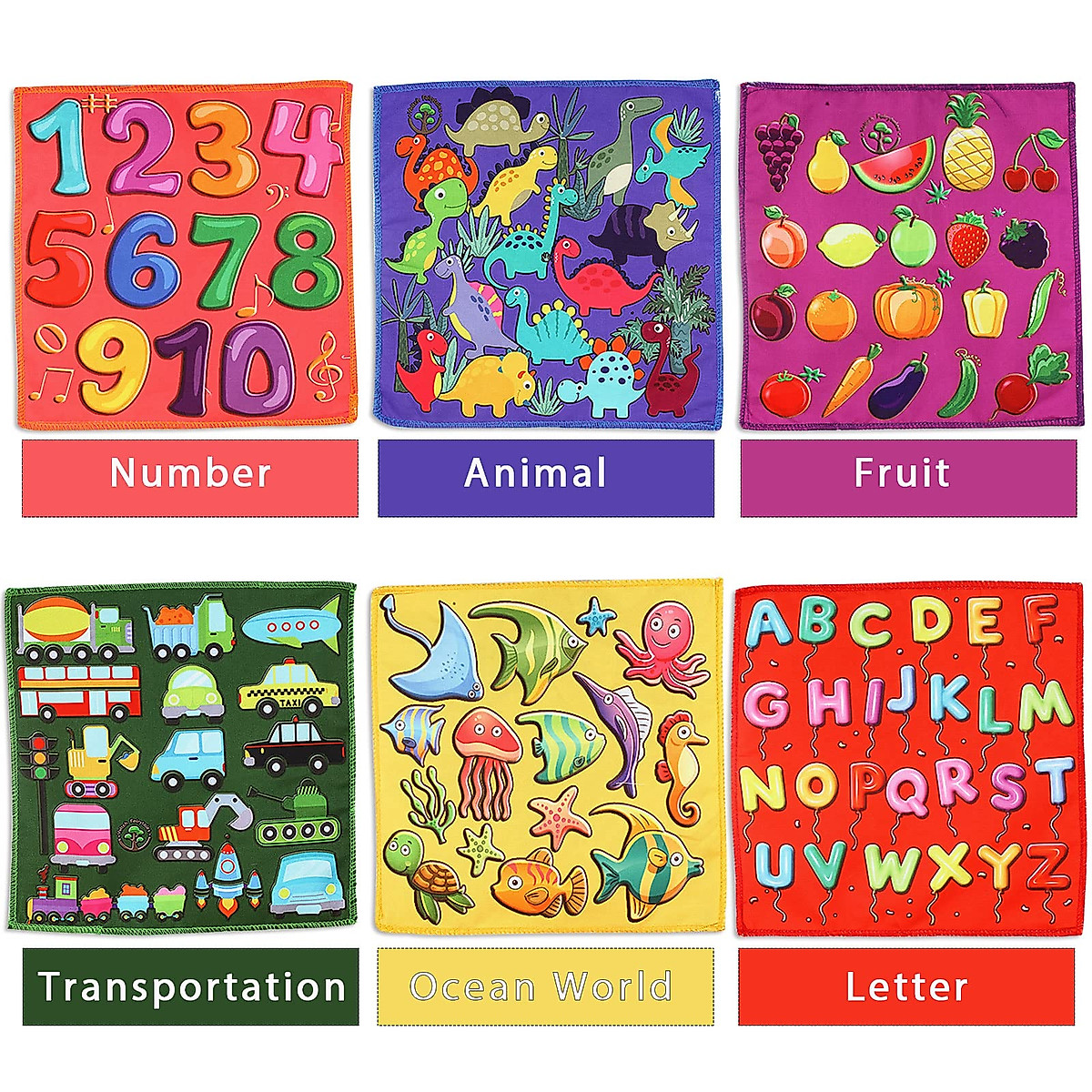 Bynleau Baby Tissue Box Toys, Montessori Sensory Toys for 6-12 Months Babies, Crinkle Toys Colorful Soft Scarf Box, Early Learning Toys for Baby Cognitive, Perfect Baby Gifts for Boys and Girls