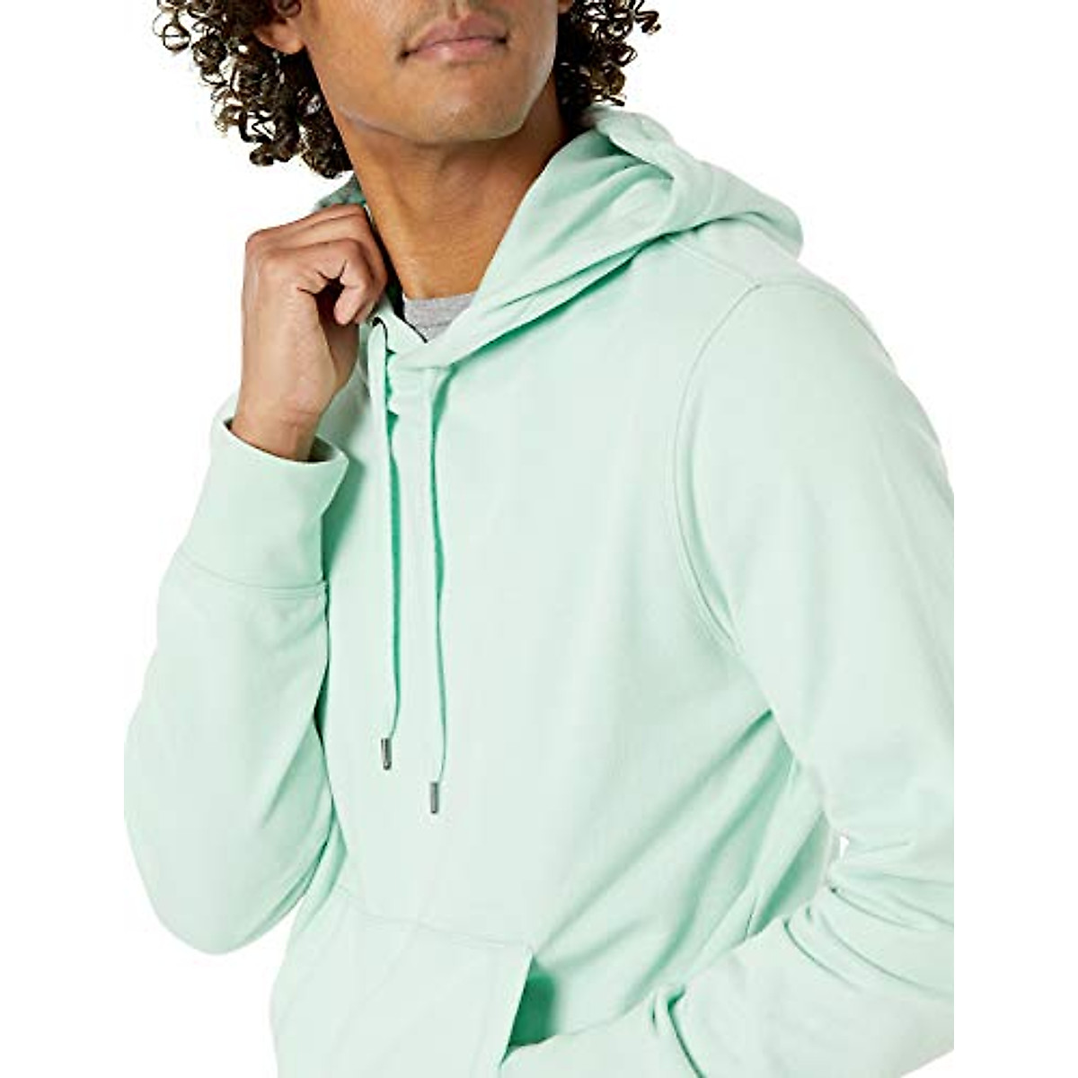 Amazon Essentials Men's Lightweight French Terry Hooded Sweatshirt, Mint Green, XX-Large