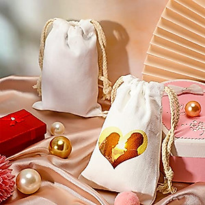 Sublimation Blank Drawstring Bags St. Patrick's Day Candy Gift Bags 4x6'' Goodie Treat Pouches Small Reusable Muslin Sachet Sack for Irish Day Kids Birthday Party Favor DIY Craft Supplies(16 Pieces)