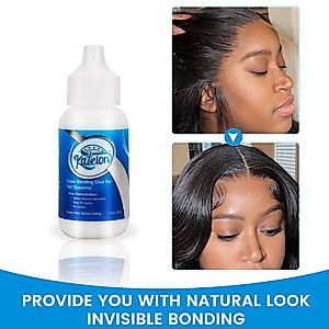 Lace Wig Glue Set 1.3oz Hair Glue, Waterproof Lace Glue and Hair Wax Stick Combo Pack, Wig Glue Remover, Elastic Band, Hair Dual Brush and False Eyelashes