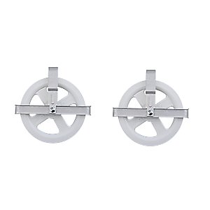 2 Piece Set Clothesline Pulley Weather Resistant 5 Inch Aluminum Axle Rustproof Deep Groove for Outdoor Laundry Drying Line Pulley for Clothes, Coats, Blankets, and More