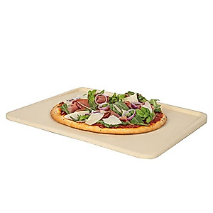 Boska Pizza Stone Plate Deluxe - Best for Oven, BBQ, and Grill - Natural Non-Toxic and Non-Stick Surface - Thermal Shock Resistant Cooking Stone - Heavy Duty Ceramic Cookware