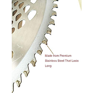 10" 80T Blade, Brush Cutter Trimmer Weed Eater Blade,Made from Premium Stainless Steel That Lasts Long(2 Pack)