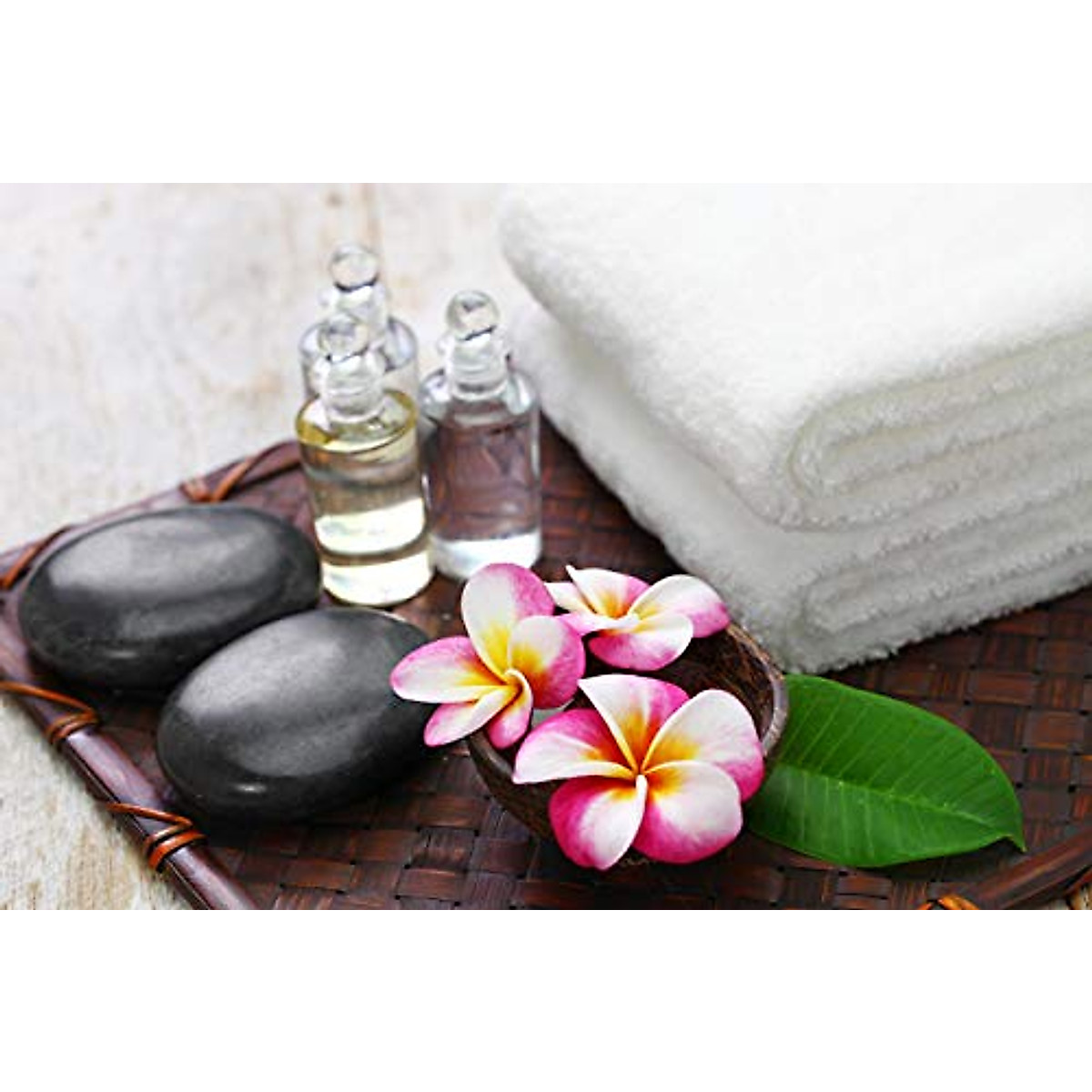 ActiveBliss Hot Stones - 2 Extra Large Massage Stones Set (4 in x 3.15 in) (Sacrum or Belly) for Professional or Home spa, Relaxing, Pain Relief, Healing