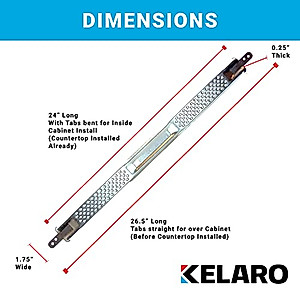 Kelaro EZ Dishwasher Mounting Bracket Kit for Granite and Quartz Countertops (25 Pack) W10426979